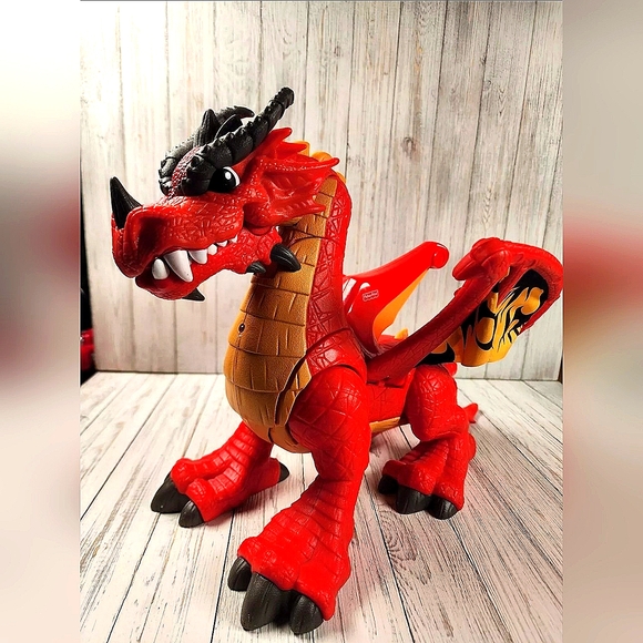 Fisher-Price | Toys | Fisher Price Eagle Talon Castle Dragon Red Stomp ...